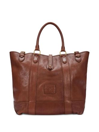 Polo Ralph Lauren sac cabas Heritage en cuir - Marron