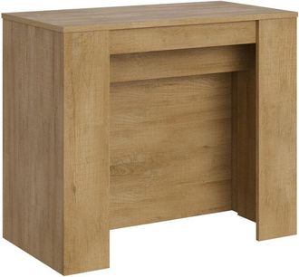 Les Tendances Console extensible Chêne naturel clair 90x48-296 Voary