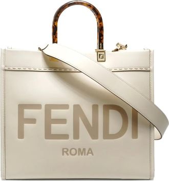 Fendi 2023-2025 Sunshine leather tote bag - Nude