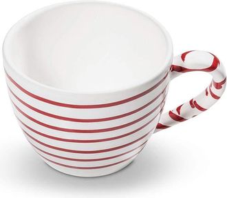 Gmundner Keramik Teetasse Maxima Füllmenge : 0.4 Liter Rotgeflammt Geschirr, handgemacht in Österreich