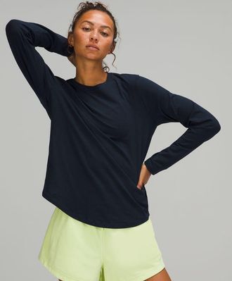 lululemon T-Shirt manches longues Love pour Femmes - Bleu - Taille 10