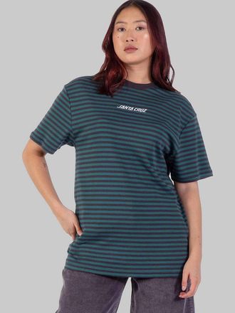 Santa Cruz Strip Emb T-Shirt bleu