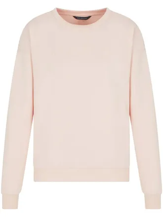 A|X Armani Exchange sweat à logo brodé - Rose