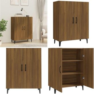 vidaXL Vidaxl - Buffet Chêne marron 70x34x90 cm Bois dingénierie - Buffet - Meuble De Rangement - Commode - Mobilier - Décoration Intérieure - Home & Living