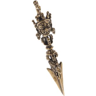 Happyyami Kupfernes Vajra St&ouml;&szlig;el Ornament Skulptur Retro Stil Dekorative Dharma Statuette f&uuml;r B&uuml;ro Schlafzimmer und Wohnraum