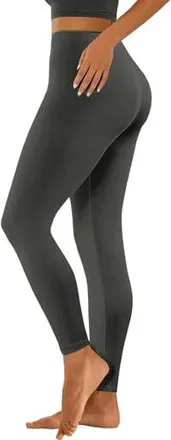 Generic Jeggings en velours côtelé noir pour femme - Legging taille haute à pois pour femme, gris foncé, 4XL