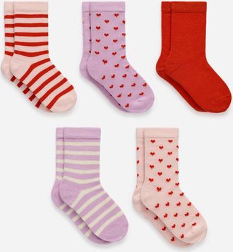 Arket Baumwollsocken 5er-Pack -Rosa