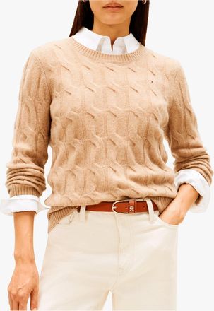 Tommy Hilfiger Pull torsad&eacute; en laine