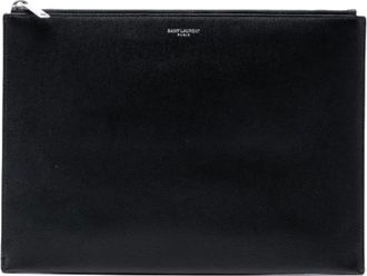 Saint Laurent Sac pochette vintage doccasion - Femme - Pre-owned - Noir - Taille: ONE Size