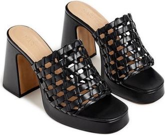 Souliers Martinez Mules Alba en cuir