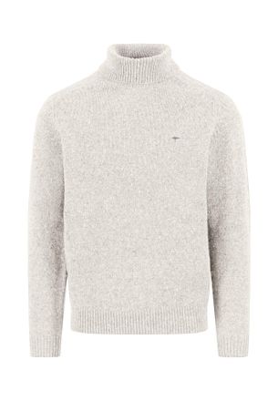 Fynch-Hatton Pullover aus Wollmix mit Rollkragen und Melange-Struktur Winter White/XL