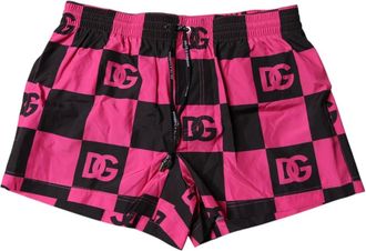 Dolce & Gabbana Homme, Maillots de bain, Rose, Taille: M Short de Bain Logo Maillots de bain
