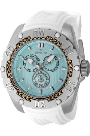 Invicta Ocean Voyage 48024 Herrenuhr - Quarzwerk - Edelstahl mit blauem Zifferblatt - 51 mm