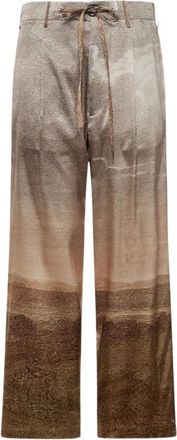 Pierre-Louis Mascia Femme, Pantalons, Beige, Taille: 38 FR Adastrgum Wide Pantalons