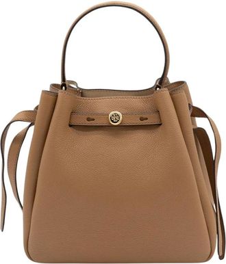Tory Burch Femme, Sacs, Brun, Taille: ONE Size Leather Bucket Bag