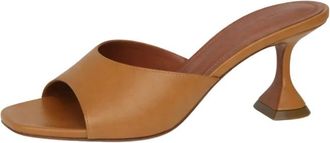 Amina Muaddi Femme, Chaussures, Beige, Taille: 38 EU Lupita Slipper 70