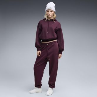 Puma HER Fleece Hose Damen, Kleidung, Rot, XL