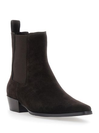 Strategia Womens Bootie Nina Leather Brown Boot