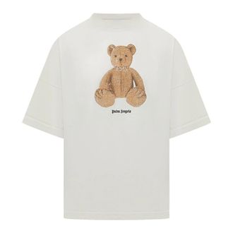 Palm Angels Bear Over Tee - - Tops - Herren - Wei&szlig; - XS