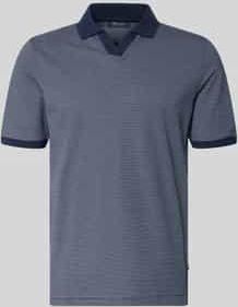Maerz Regular Fit Poloshirt aus Baumwolle mit V-Ausschnitt