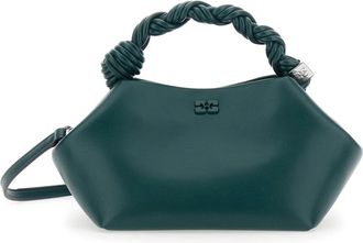 Ganni Femme, Sacs, Vert, Taille: ONE Size Sac &agrave; main en cuir &agrave; fermeture zipp&eacute;e sur le dessus