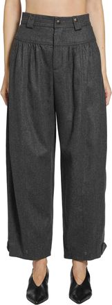 Chlo&eacute; Wool Flannel Trousers