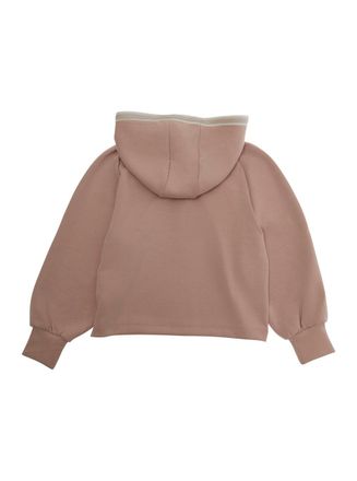 Emporio Armani Girls Hooded Sweatshirt Pink Modal Hoods & Sweatshirts