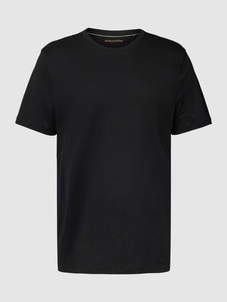 Christian Berg T-Shirt mit geripptem Rundhalsausschnitt