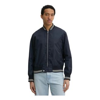 Iceberg Bomberjacke mit Rippstrickb&uuml;ndchen - - Jackets - Herren - Blau - 2XL