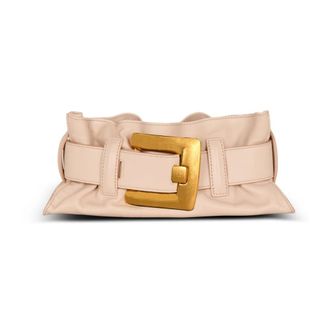 Balmain Femme, Sacs, Beige, Taille: ONE Size Sac Anthem Small Shoulder en cuir de veau