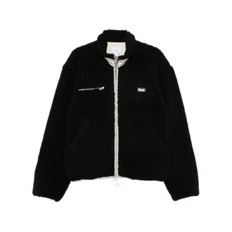 Rhude Logo-Patch Fleecejacke - - Jackets - Herren - Schwarzk - M