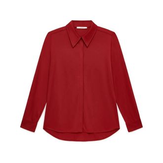 Maliparmi Plane Poly Jersey Shirt - - Blouses & Shirts - Damen - Rot - 2XL