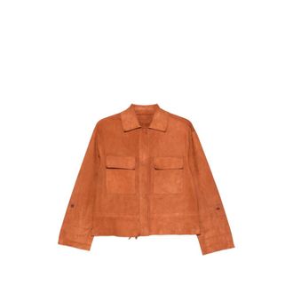 Santoro London Flap-pocket Suede Jacket