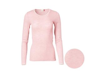 People Wear Organic Rundhalsshirt, Damen Baumwolle-Wolle-Seide Langarmshirt