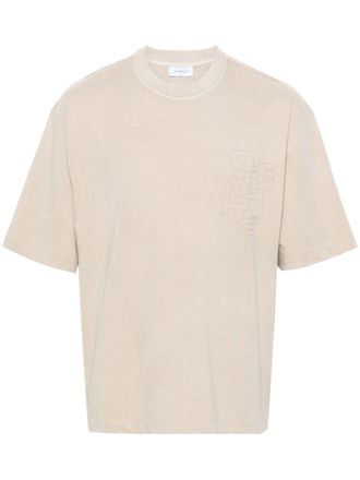 Off-white t-shirt &agrave; logo poitrine - Tons neutres
