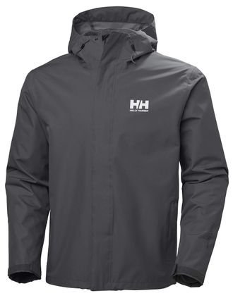 Helly Hansen Seven J Herren-Regenjacke, wasserdicht, winddicht, atmungsaktiv, 964 Anthrazit, S