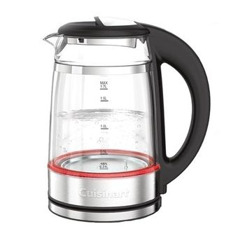Cuisinart Cuisinart Bouilloire en verre 1,7 L &agrave; temp&eacute;rature variable. &Eacute;bullition rapide 3 kW, double paroi froide au toucher, sans BPA, Arr&ecirc;t automatique, bec a