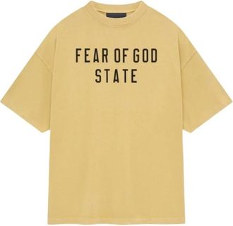 Fear of God Homme, Tops, Jaune, Taille: M Essentials Heavy Crewneck Tee