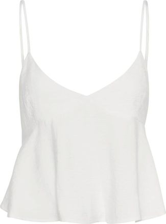 Gestuz Femme, Tops, Blanc, Taille: 42 FR Débardeur Noir Court