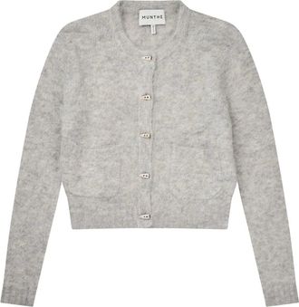 Munthe Femme, Pulls, Gris, Taille: 38 FR Locca Cardigan