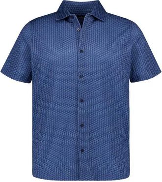 Ragman Herren Hemden blau gemustert