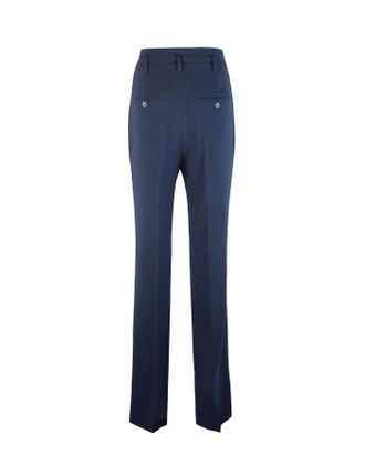 Max Mara Womens Trousers Alabama Blu Cady Blue Triacetate