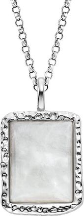 Engelsrufer Damen Halskette aus Sterling Silber und einem Mondstein Anhänger - Karabinerverschluss - längenverstellbar - nickelfrei