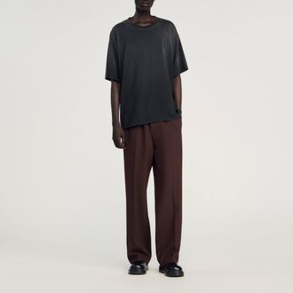 Sandro T-Shirt mit verwaschener Optik