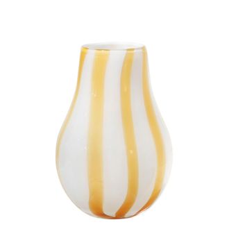 Broste Copenhagen Broste copenhagen Vase Ada Stripe Golden Fleece Yellow