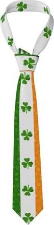 Generic Cravate Impressions Du Drapeau Irlandais Cravate &Eacute;troite Casual Moderne Cravates Pour Hommes, Pour DAffaires, Travail, F&ecirc;te