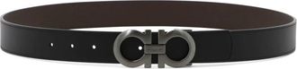Ferragamo Homme, Accessoires, Noir, Taille: 105 CM Reversible Gancini Belt