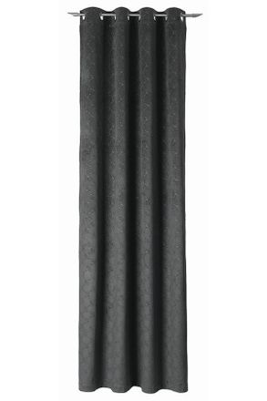 Joop &Ouml;senschal Emboss, Anthrazit, Textil, Uni, 140x250 cm, Wohntextilien, Gardinen & Vorh&auml;nge, Fertiggardinen, &Ouml;senschals