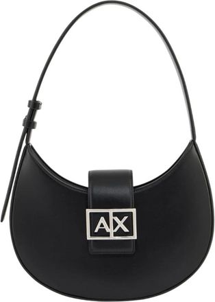 A|X Armani Exchange Femme, Sacs, Noir, Taille: ONE Size Crescent Shape Shoulder Bag
