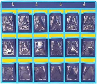 Generic Handy-Organizer for Aufhängen im Klassenzimmer, Hängende Displaytaschen, Großes Fassungsvermögen und Mehrere Fächer Machen Die Verwendung Einfach, Per